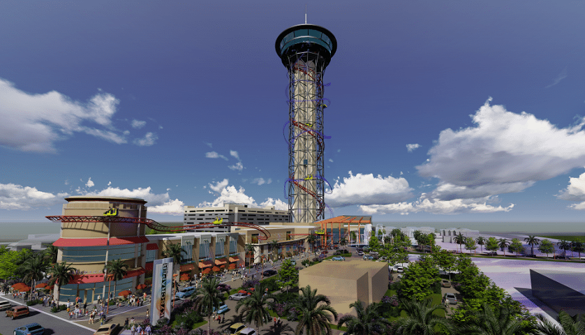 First Look: Skyscraper Roller Coaster at SKYPLEX Ride Along Video | The ...