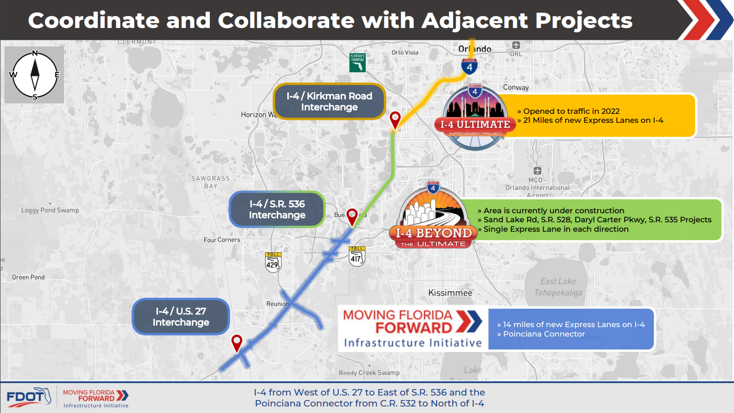 Major Progress Underway Advancing I-4 Moving Florida Forward Projects to Construction